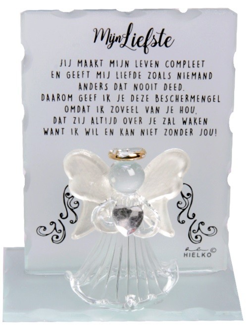 Beschermengel van kristalglas Mijn liefste - Beschermengel - Luxe kado ...